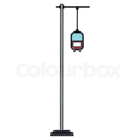 Drawing Bag Blood Hang Donation Medicine Vector Illustration Colourbox