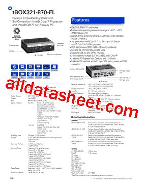 TBOX321 870 FL 16 Datasheet PDF Axiomtek Co Ltd