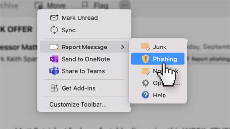 Use The Phishing Reporting Tool In Outlook And Davismail To Protect