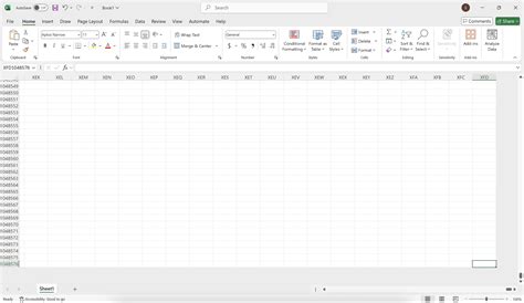 Maximum Number Of Rows And Columns In A Microsoft Excel Worksheet