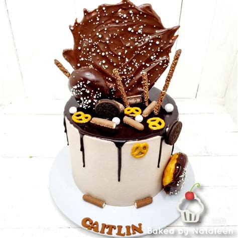 16th Birthday Caramel Drip Cake Baked By Nataleen