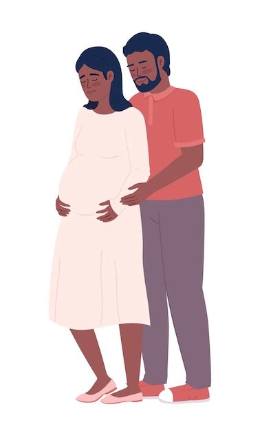 Marido segurando a esposa grávida cuidadosamente personagens vetoriais