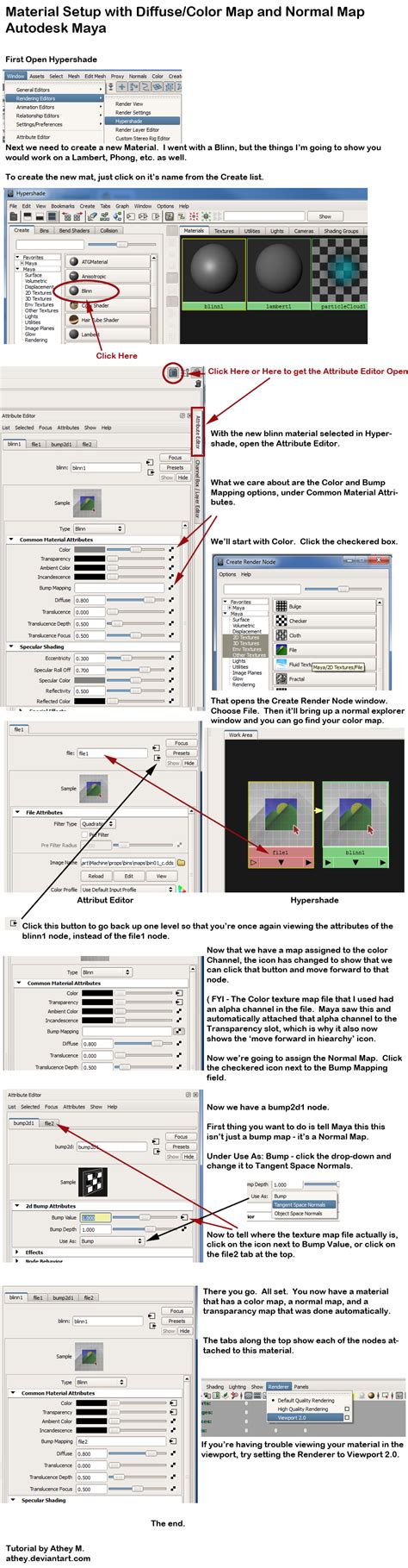 Maya Beginner Tutorial Material Setup By Athey On Deviantart