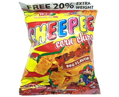 W L Cheepee Corn Chips Bbq Flavor 120g