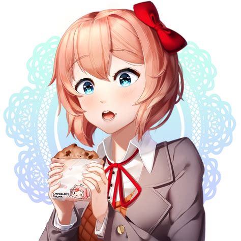 Natsuki And Sayori Doki Doki Literature Club Drawn By Sasoura Danbooru