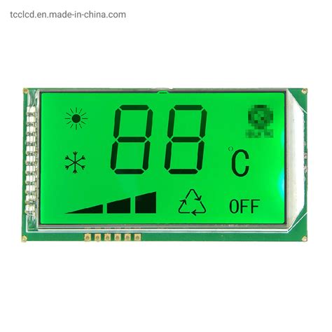 Custom Industrial 6pins Smart Display LCD Module Tn 7segment LCD LCD