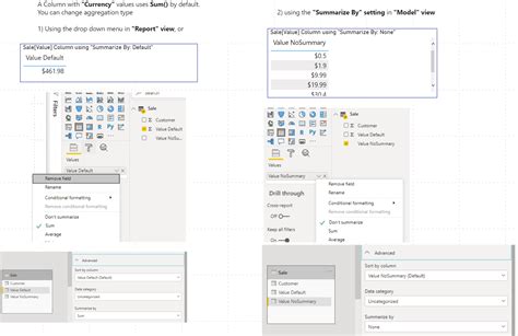 Tip Controlling A Columns “summarize By” Type In Power Bi Ninmonkey