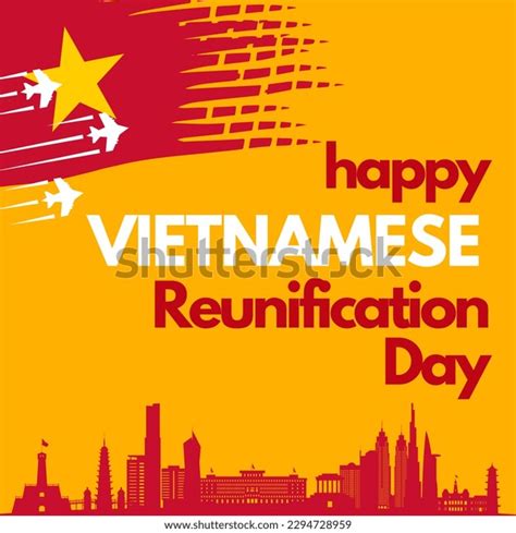 Premium Vector Vietnams Reunification Day Background Stock Illustration