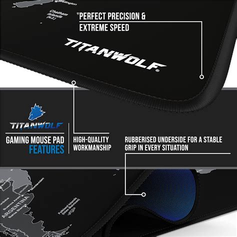 Buy TITANWOLF XXL Speed Gaming Mouse Mat World Mouse Pad X X Mm Extra Large Mouse