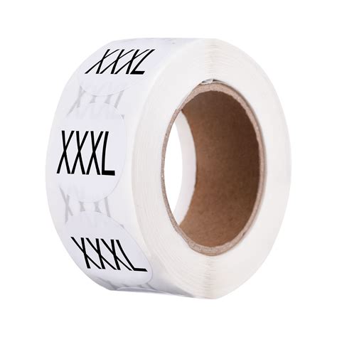 Uxcell Clothing 3xl Large Size Sticker Label Coding Label 25mm1inch