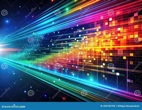 Visualizing The Future Of Digital Data Flow A Dynamic And Futuristic Illustration Of Streamlined