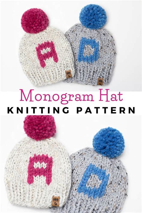 Monogram Hat Free Knitting Pattern Artofit