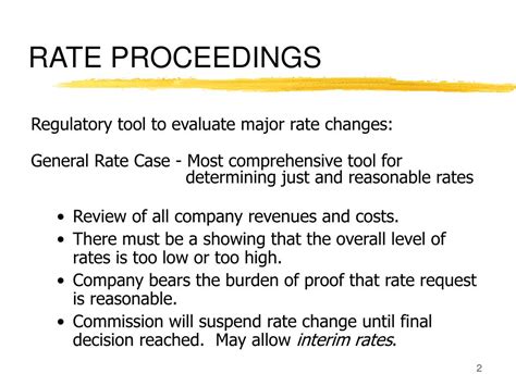 Ppt The Rate Case Process Powerpoint Presentation Free Download Id