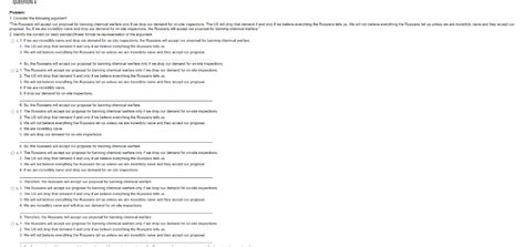 Question 4problemconsider The Following Argument
