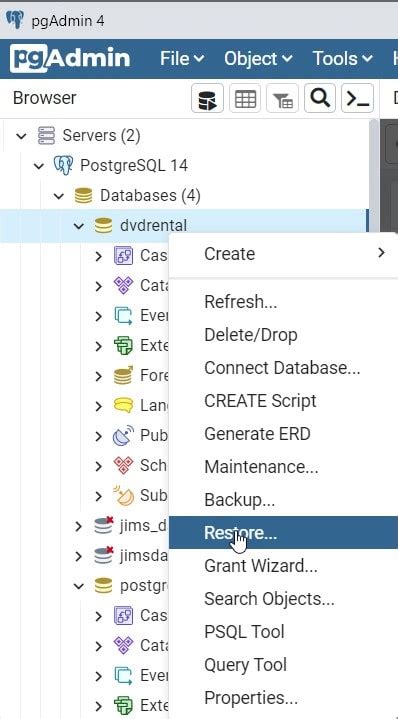 Exploring Postgresql With Pgadmin Quebit