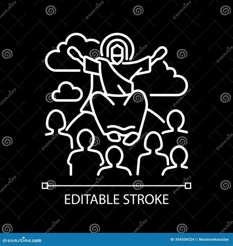 Disciples Line Icons Collection Faithful Devoted Follower Believer