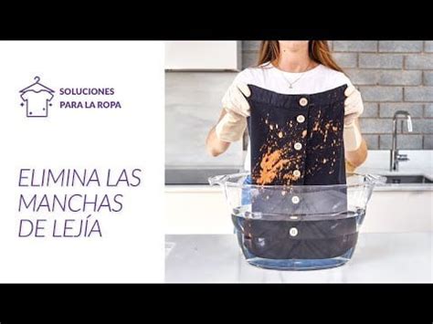 recuperar el color de una prenda manchada con cloro y técnicas efectivas