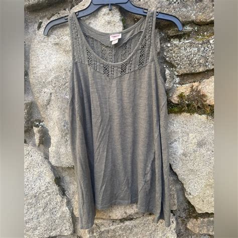 Mossimo Supply Co Tops Mossimo Supply Co Green Embroidered Tank