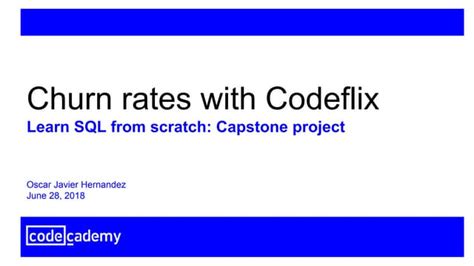 Sql Intensive Capstone Project Churn Rates Ppt