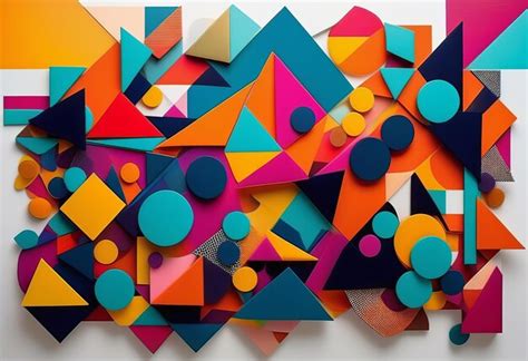 Premium Photo Exploring The Intersection Of Color And Form In