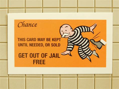Do Not Pass Go Jail Monopoly Cards Cards