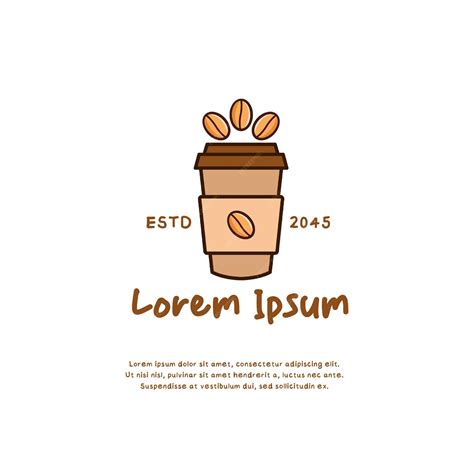 Plantilla Del Logotipo De La Taza De Café Vector Premium