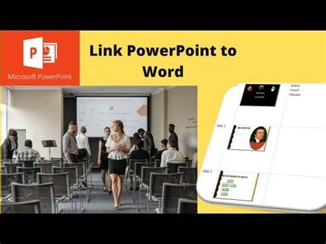 This Video Explains How To Link PowerPoint To Word Powerpoint Word Powerpoint Words