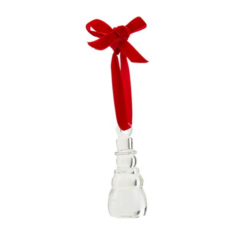 Snowman Glass Figural Ornament