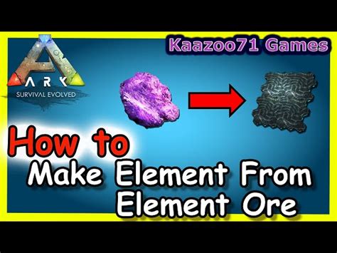 Mastering The Craft How To Make Element In Ark Survival Evolved