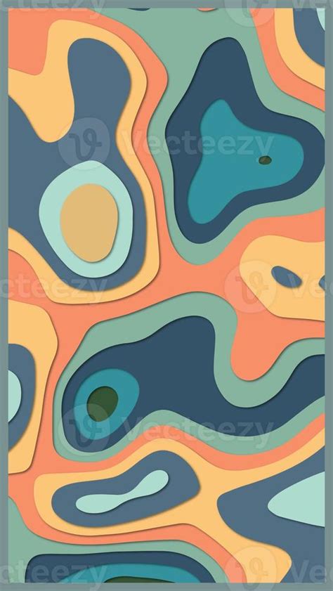 Paper Cut Shadow Shapes Portrait Wallpaper Vector Background Abstract Background