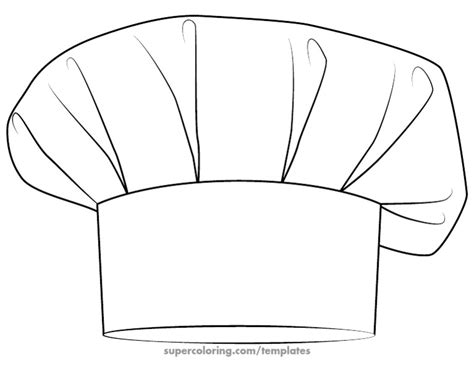 Chef Hat Outline Paper Crafts Pdf