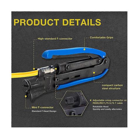 Coax Compression Tool Kit Coax Crimper And Rg Crimping Tool With PCS F Compression Fruugo UK