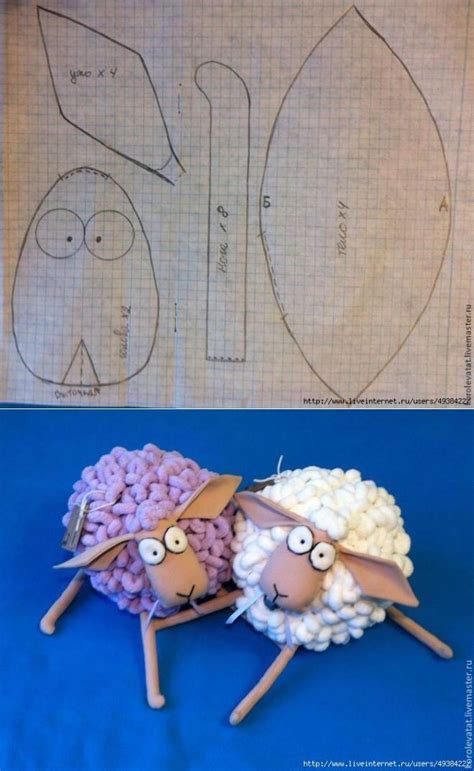 Ткани и шерсть для игрушек кукол Тильд и др Сшить чучела животных Шаблоны животных Животные