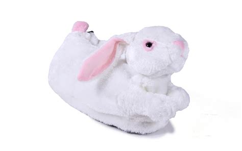 White Bunny Slippers Happyfeet Slippers