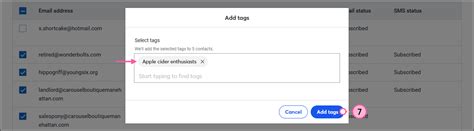 Add Or Remove Tags From Multiple Contacts