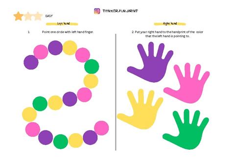 Both Hands Brain Training Workbook Printable Bilateral Coordination