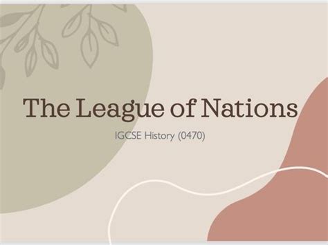 Igcse History 0470 Chapter 2 Teaching Slides Teaching Resources