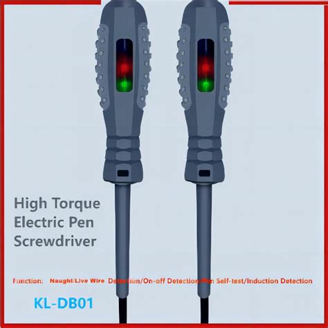 1 Set2pcs Dual Usage Color Light Voltage Detectors High Torque
