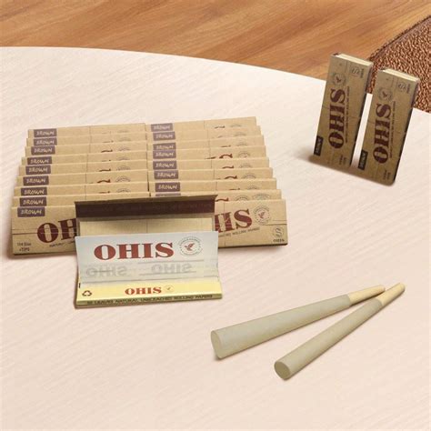 Ohis Set De Papel De Fumar Tamaño Grande De 78 Mm Cada Viene Con 50