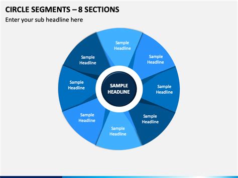 Circle Segments 8 Sections Segmentation Powerpoint Templates