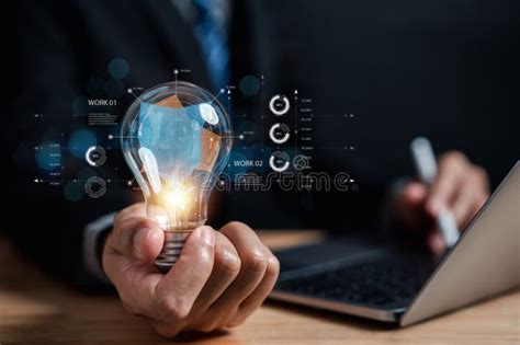 Data Analysis Working In Business With Creative And Idea Thinking