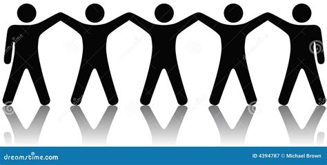 Group Of People Celebrate Teamwork Stock Vector Illustration Of