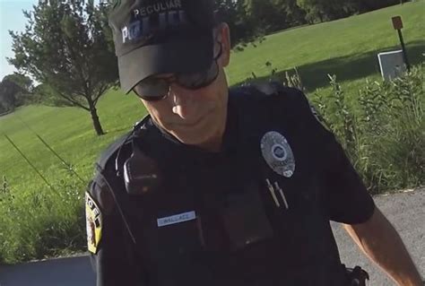 Shocking Moment Cop Smashes Into Cyclist While Distracted Using Mobile