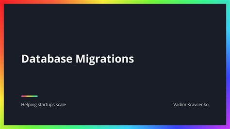 database migrations r hypeurls