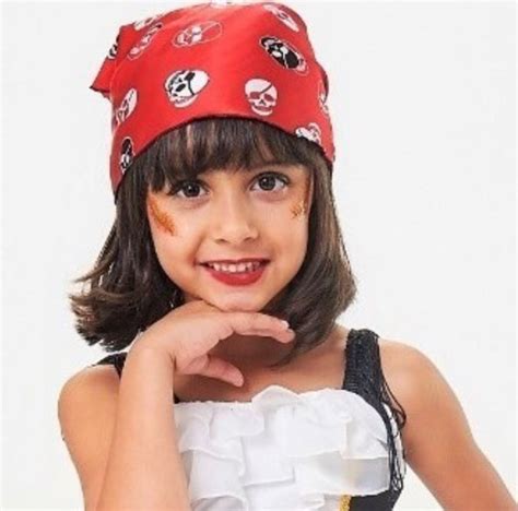 Fantasia Pirata Menina Com Bandana Elo7 Produtos Especiais