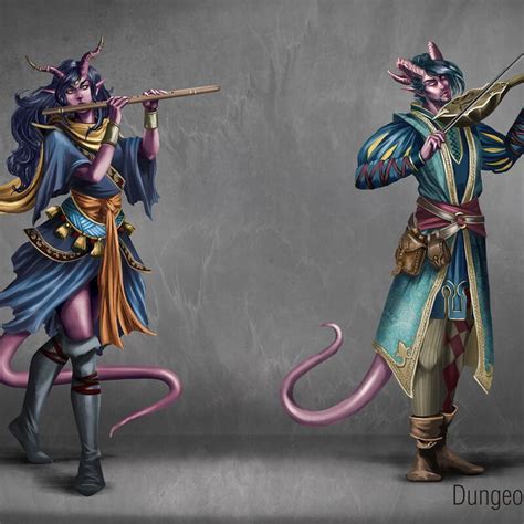 Tiefling Bards By Theresa Königseder Haller Tiefling Bard Bard