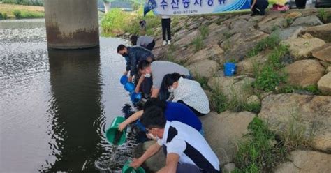 양산시 동남참게 방류로 양산천 환경 복원 나서