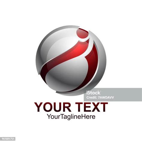 首字母 I 徽標範本彩色紅色灰色圓圈球面旋風商務和公司標識設計向量圖形及更多印尼圖片 印尼 商務 商標 Istock