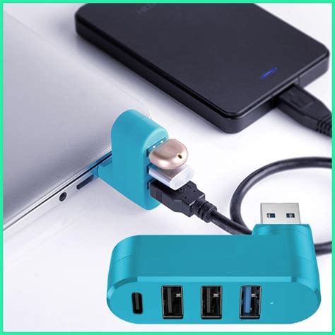 Usb Port Splitter 30 4 Port Usb 30 Hub Rotatable Usb Splitter Usb