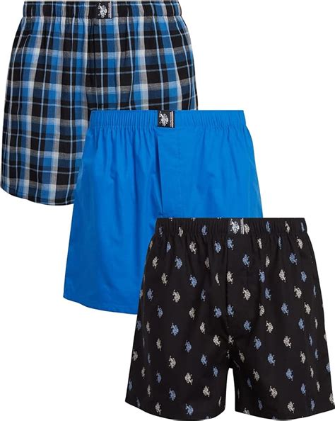 Us Polo Assn Mens Underwear Woven Boxers With Functional Fly 3